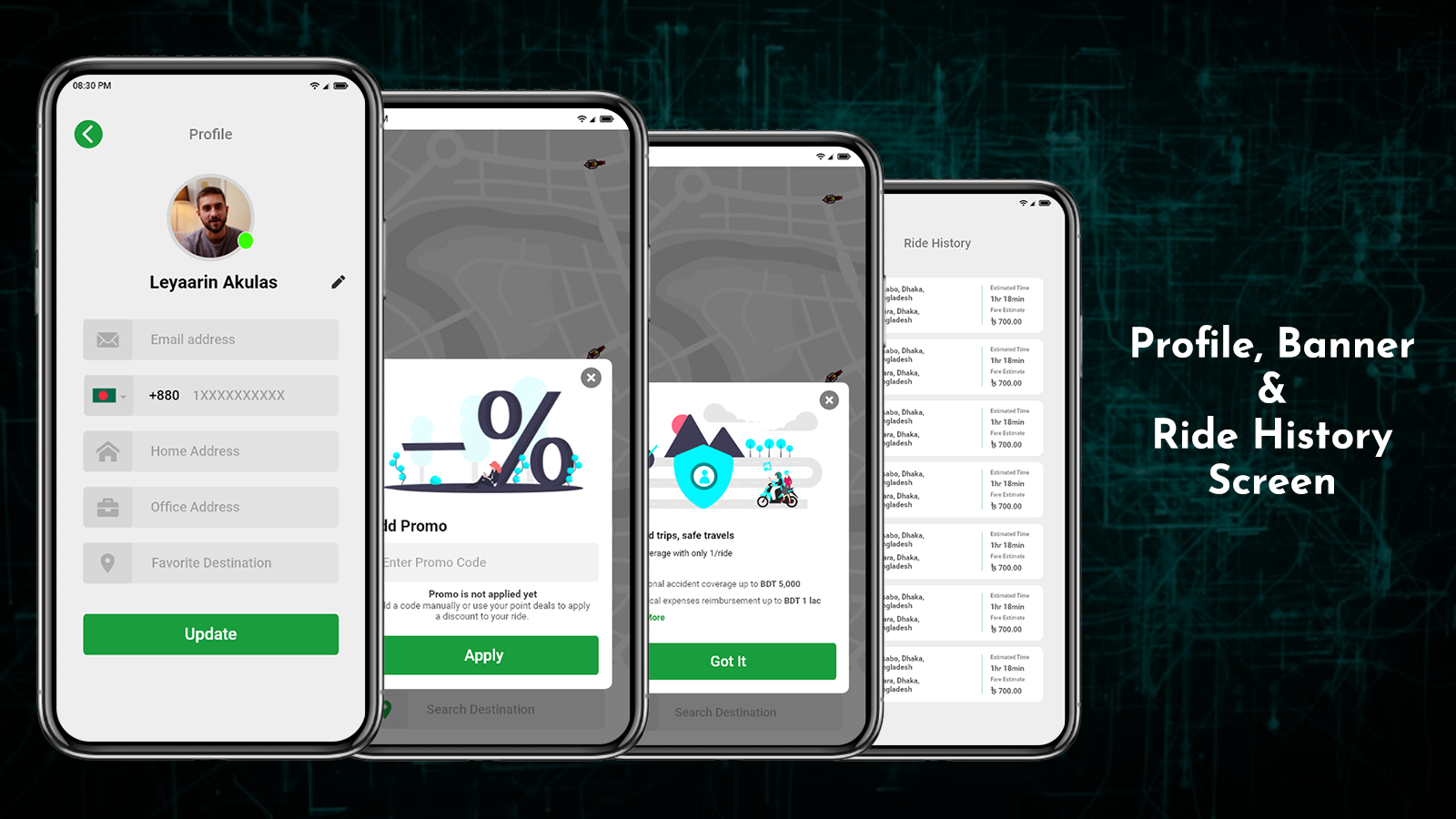 xRide - Modern Bike Ride Sharing Flutter App by AppDevsX | CodeCanyon